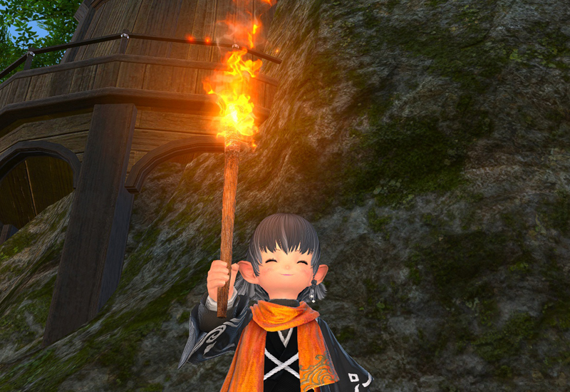 【FF14 漫画】ファッションアクセサリー「たいまつ」！ | HimaBami